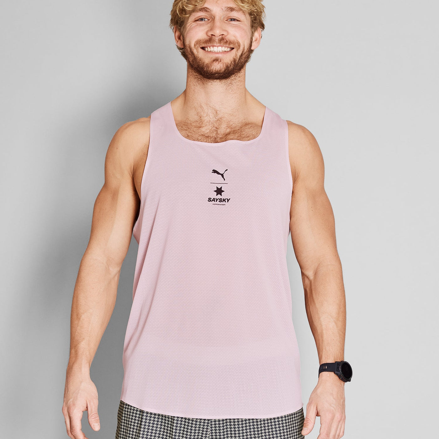 公式 SAYSKY/セイスカイ レースシングレット P52721790 M Puma X SAYSKY Singlet - Rose Mauve [メンズ]
